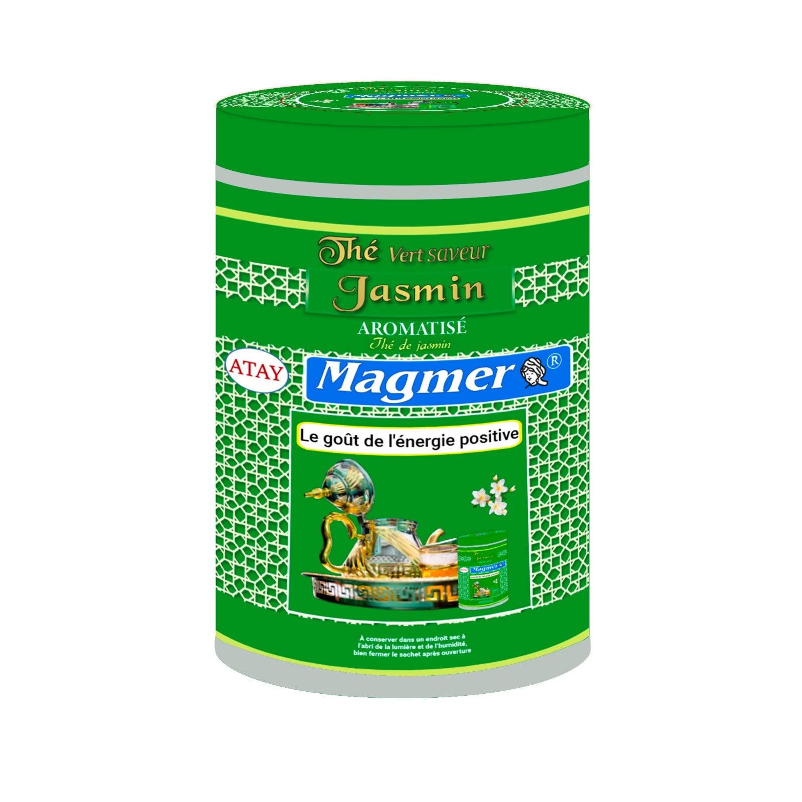 Thé saveur JASMIN - Boite métallique 150 gr – La Centrale du the